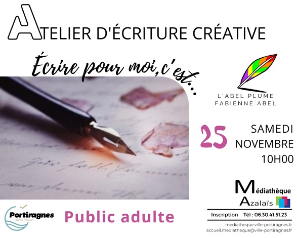 ATELIER D'ECRITURE CREATIVE - Fêtes et Manifestations | Office de ...